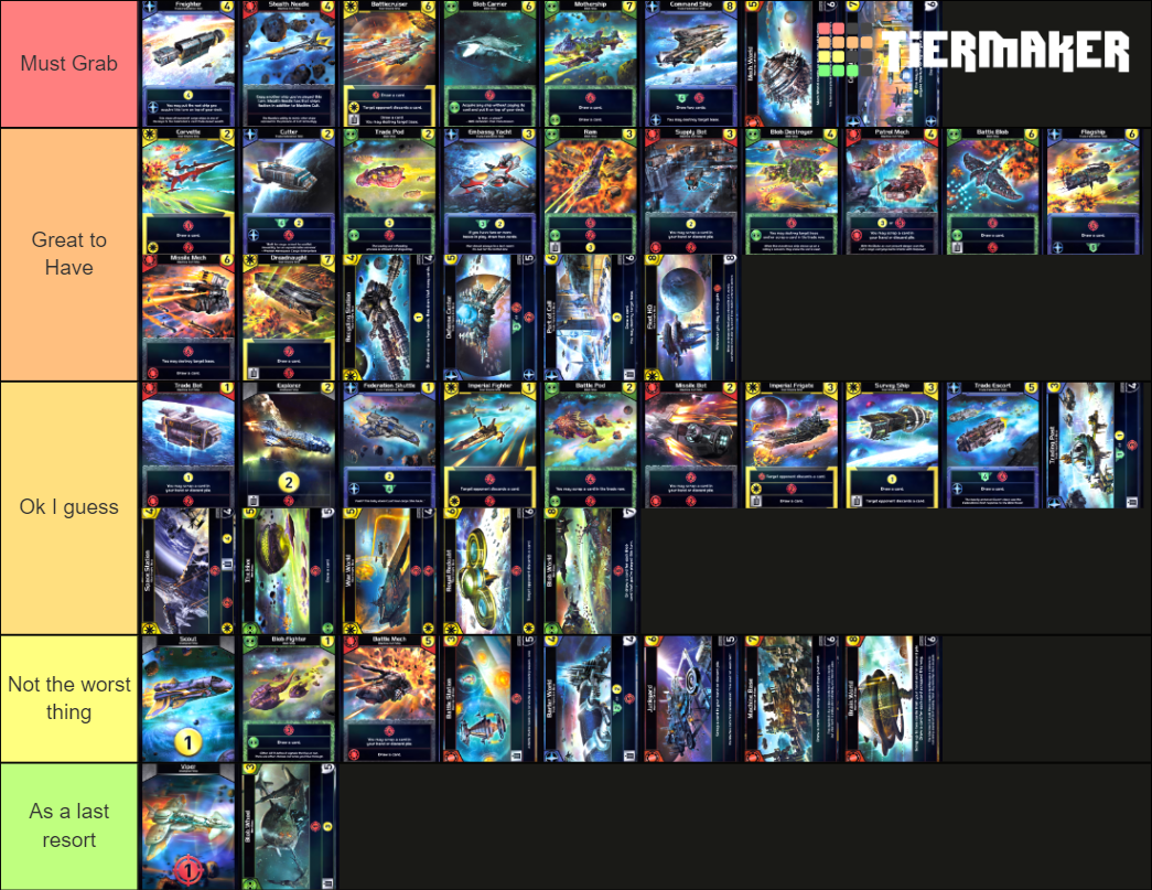 Star Realms Core Set Tier List (Community Rankings) - TierMaker
