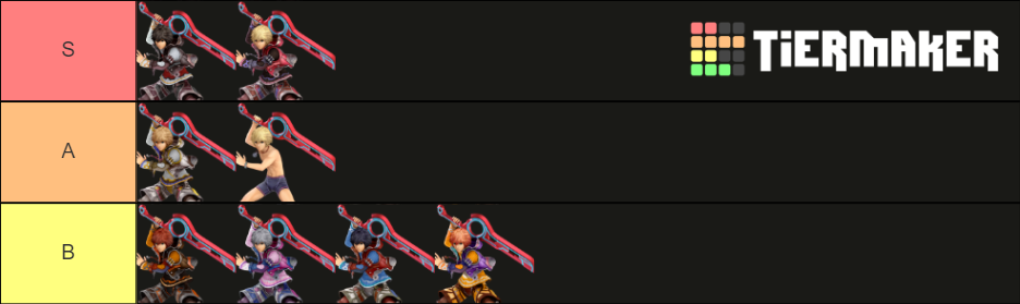 SSBU Shulk alts/colors Tier List (Community Rankings) - TierMaker