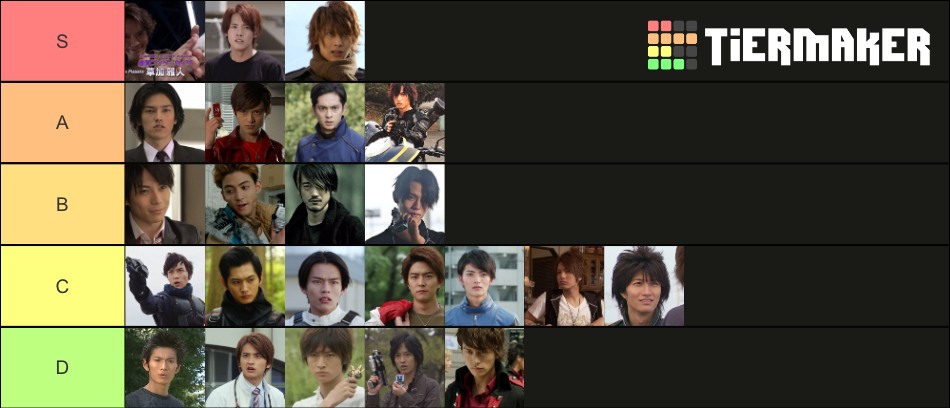 Kamen Rider Secondary Riders (no suit) Tier List (Community Rankings ...
