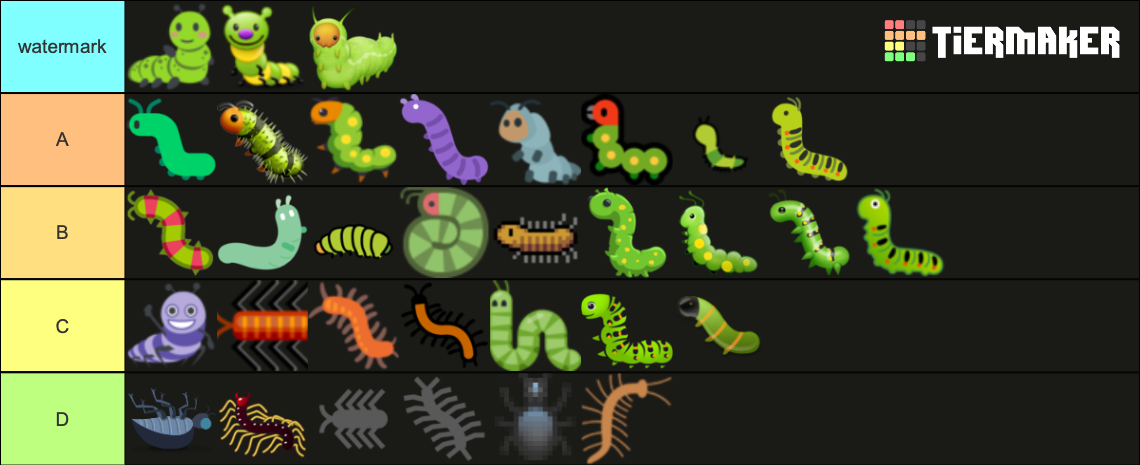 Bug Emojis Tier List (Community Rankings) - TierMaker