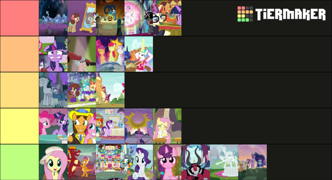 Favorites of MLP Season 9 Tier List (Community Rankings) - TierMaker