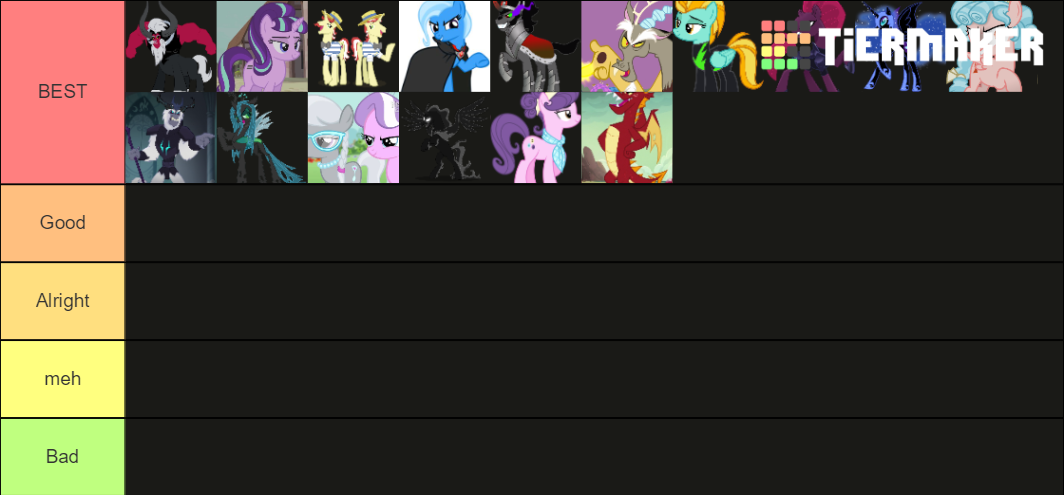 My Little Pony Villains Tier List (Community Rankings) - TierMaker