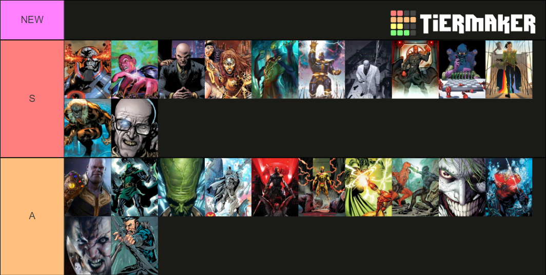 Superhero arch enemies nemesis Tier List (Community Rankings) - TierMaker