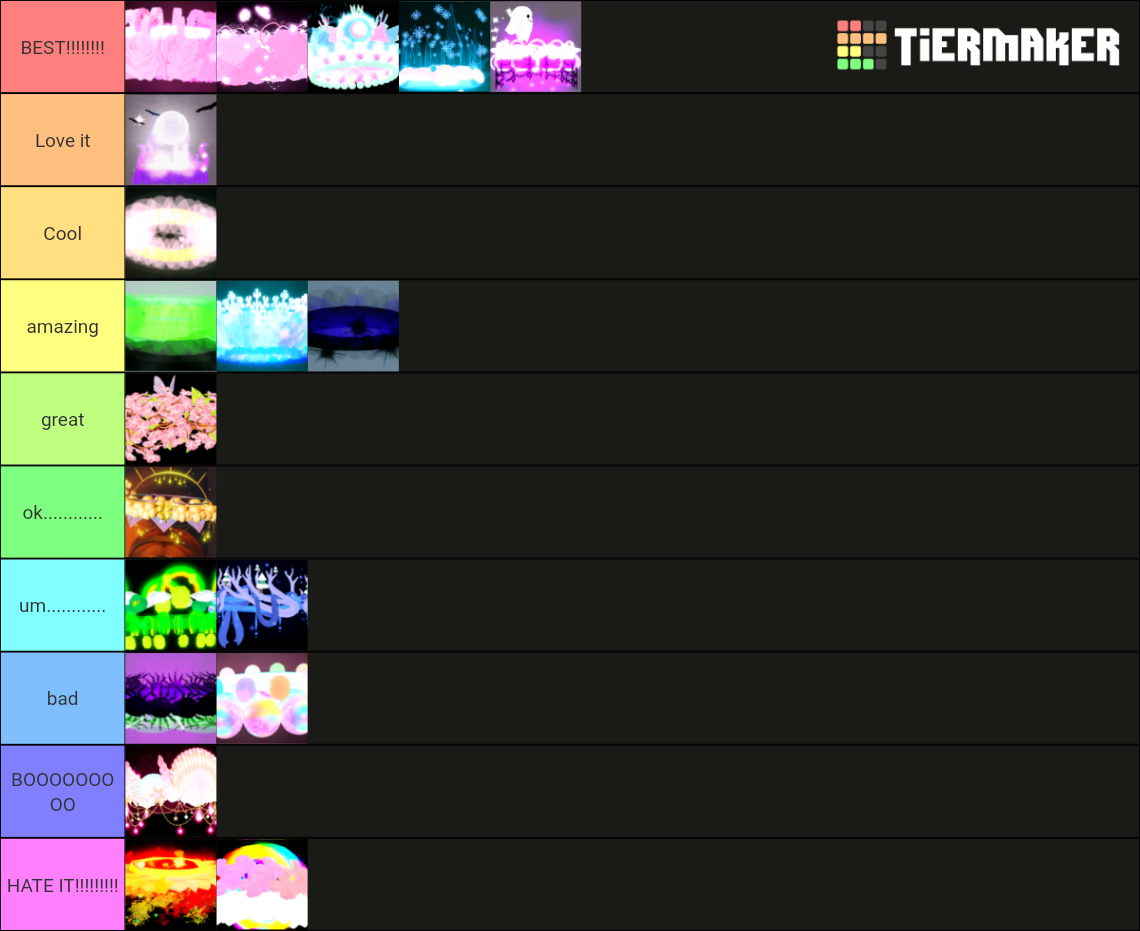 Royal high halos Tier List (Community Rankings) - TierMaker