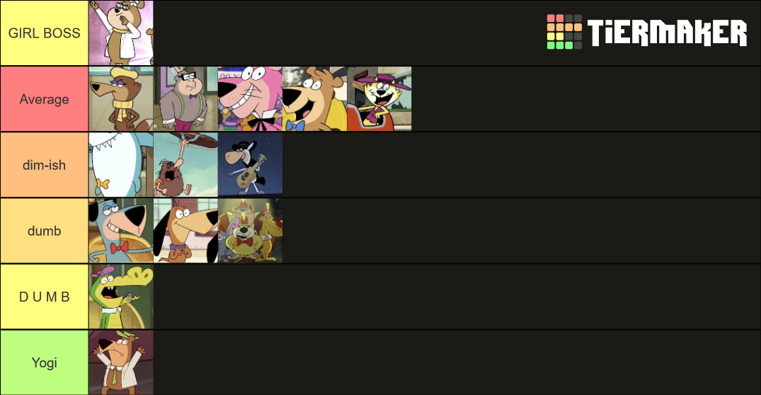 Jellystone Tier List (Community Rankings) - TierMaker