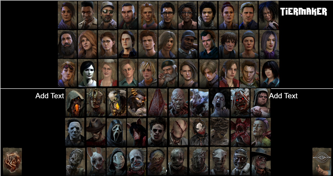 All onscreen DBD characters (Fixed) Tier List (Community Rankings ...