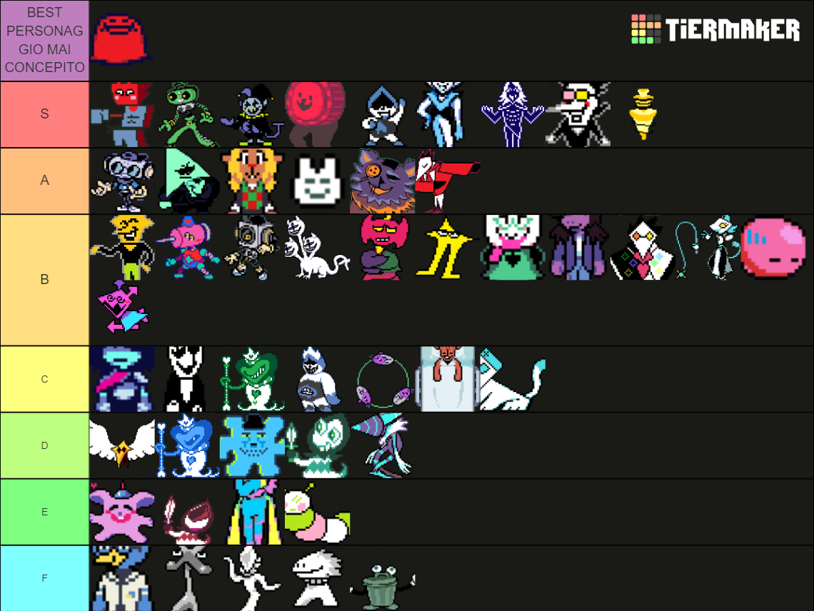 Deltarune Characters Tier List (Community Rankings) - TierMaker