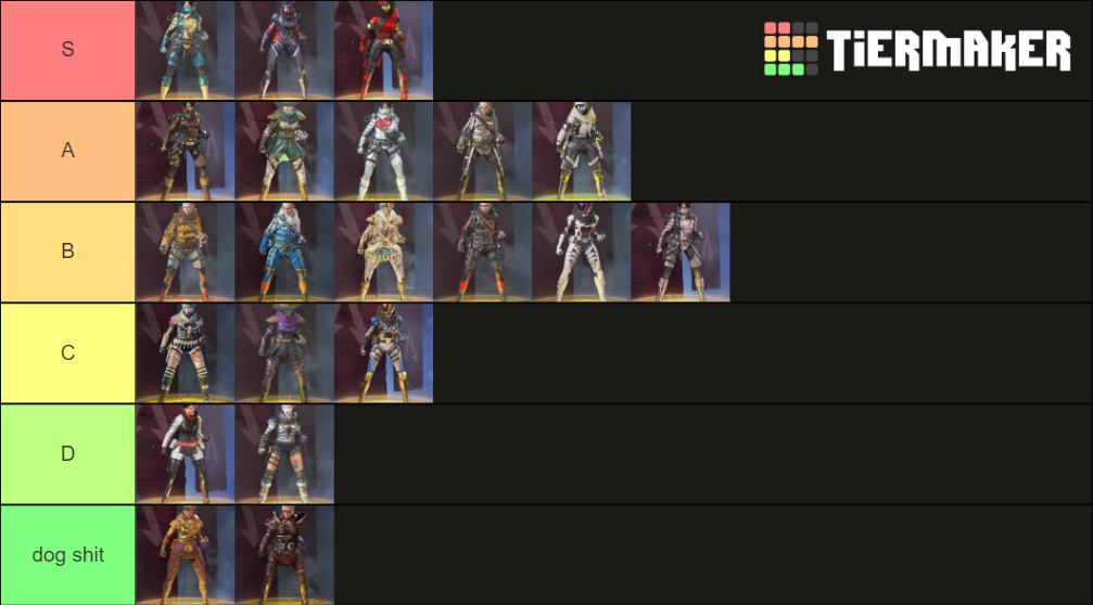 (Updated Season 9) All Legendary Wraith Skins Tier List (Community ...