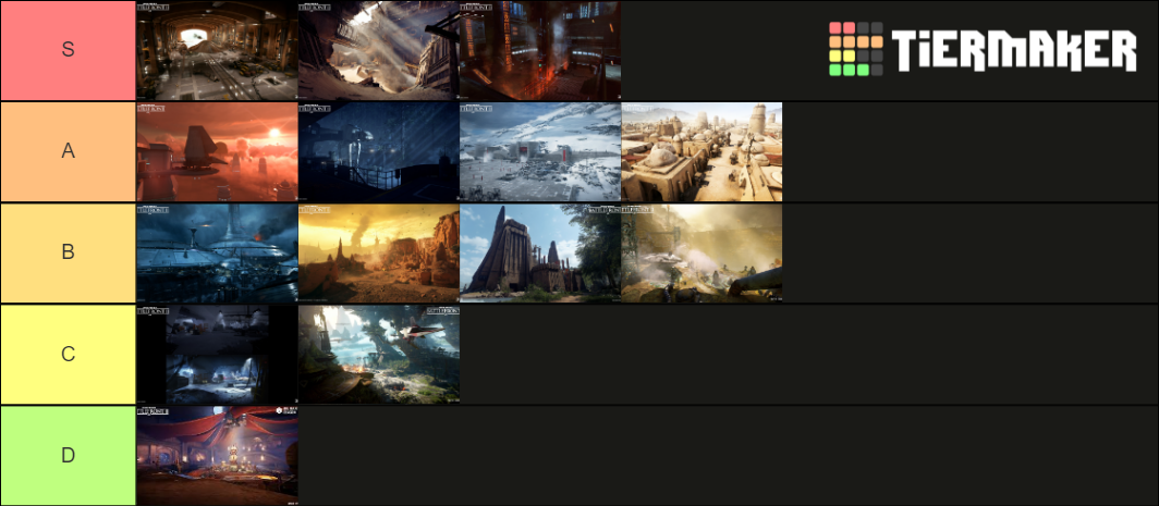 Star Wars Battlefront 2 HVV Maps Tier List (Community Rankings) - TierMaker