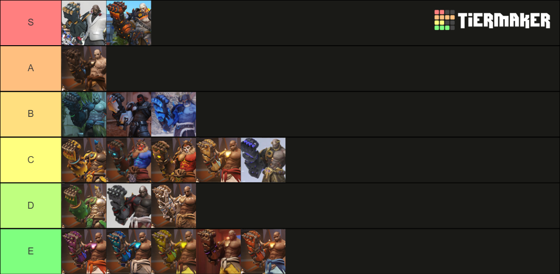 Doomfist Skins Rank Tier List (Community Rankings) - TierMaker