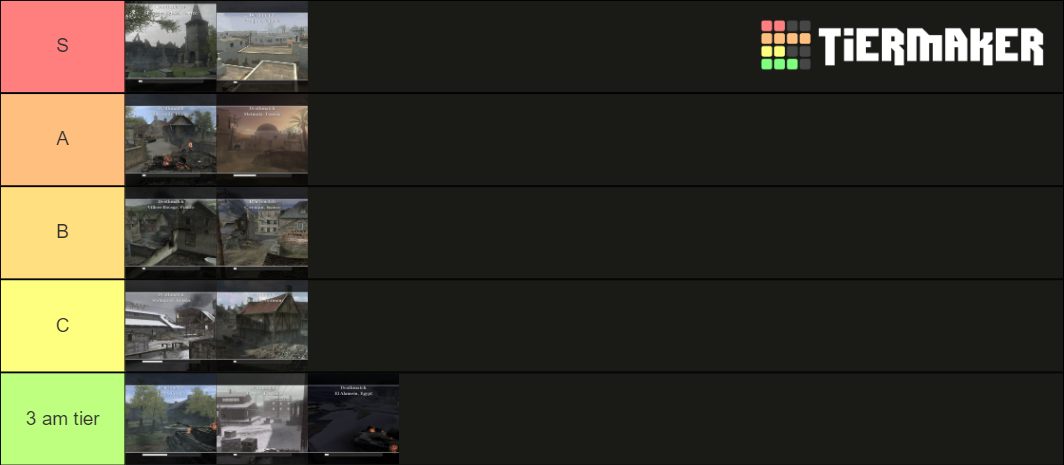 cod2 map Tier List (Community Rankings) - TierMaker
