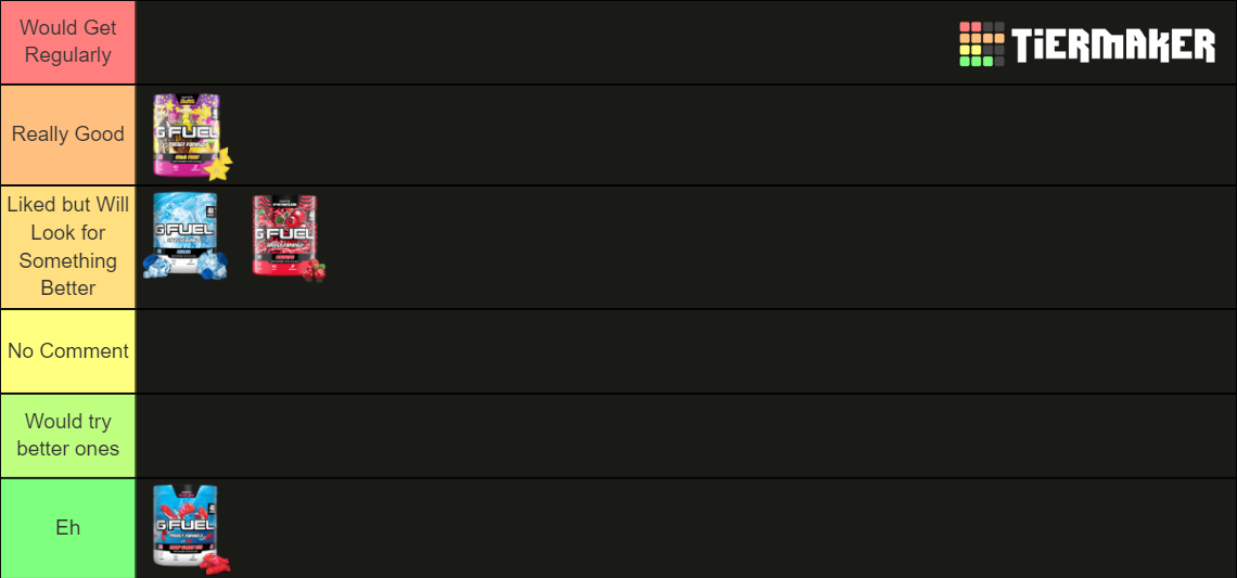 Every Gfuel Tub Flavor (To The Juice) Tier List (Community Rankings ...