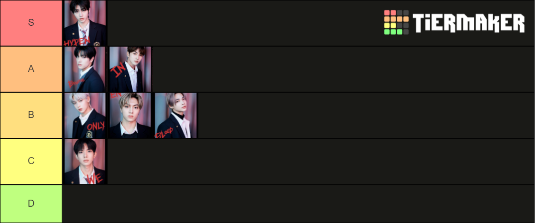 enhypen visual ranking Tier List (Community Rankings) - TierMaker