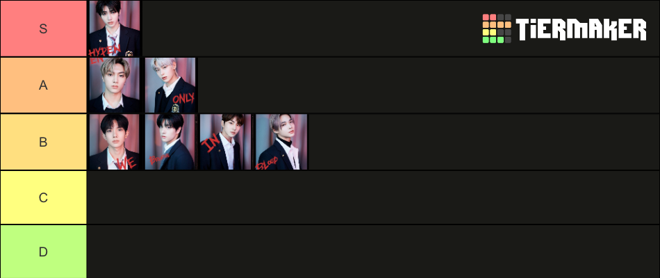 enhypen visual ranking Tier List (Community Rankings) - TierMaker