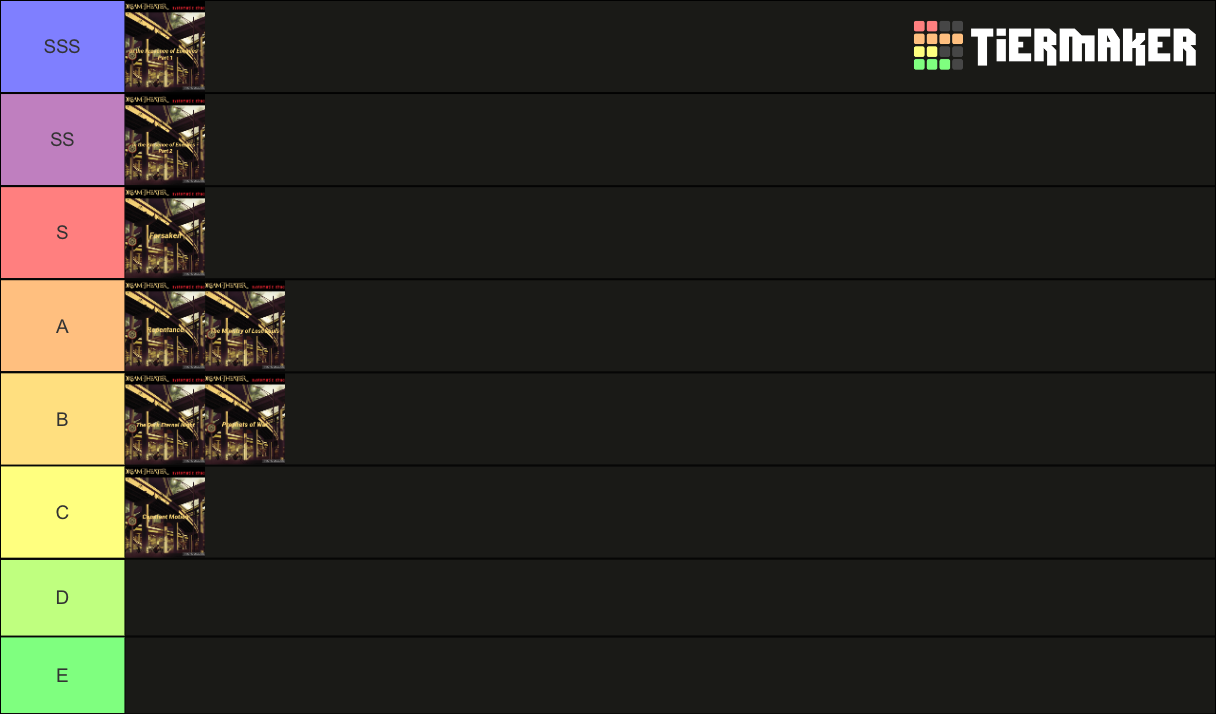 Systematic Chaos songs Tier List (Community Rankings) - TierMaker