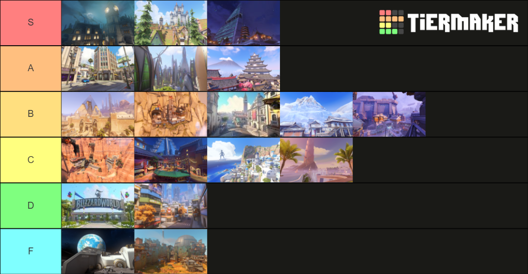 Overwatch Maps Tier List (Community Rankings) - TierMaker