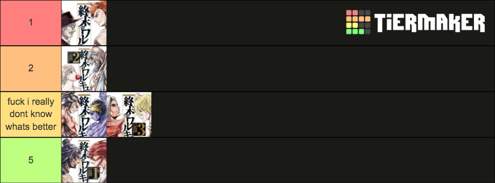 Record of Ragnarok Fights Tier List (Community Rankings) - TierMaker Record of Ragnarok Fights Tier List (Community Rankings) - TierMaker