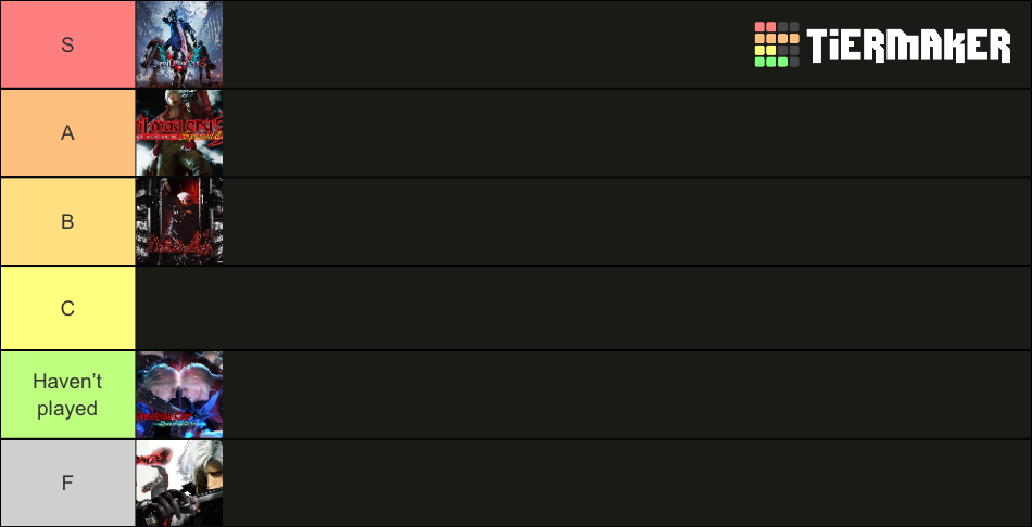 Devil May Cry Tier List (Community Rankings) - TierMaker