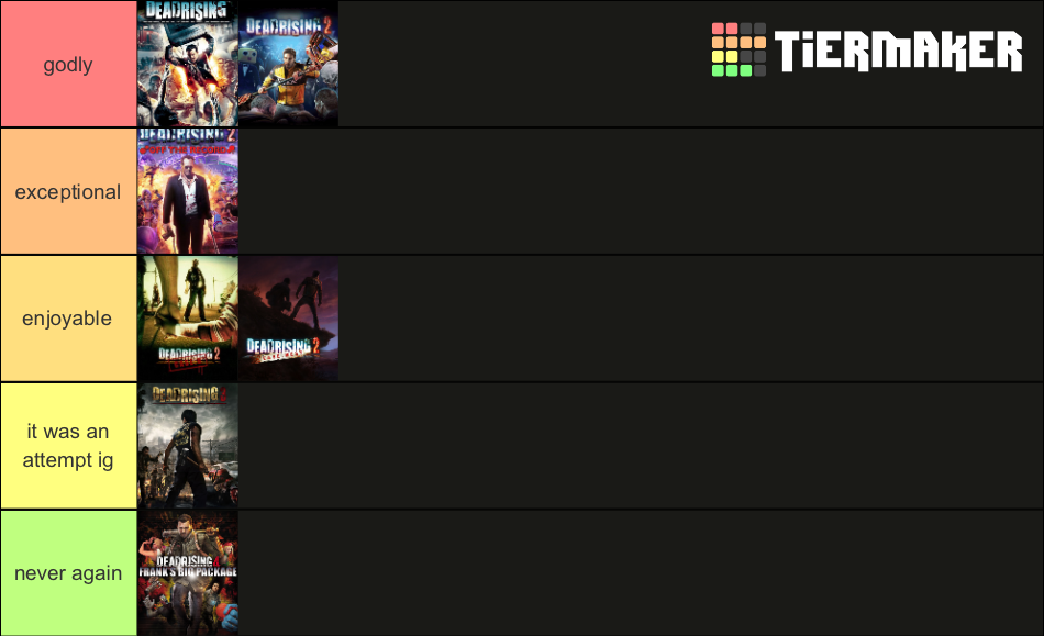 Ranking All Dead Rising Video Games Tier List (Community Rankings ...