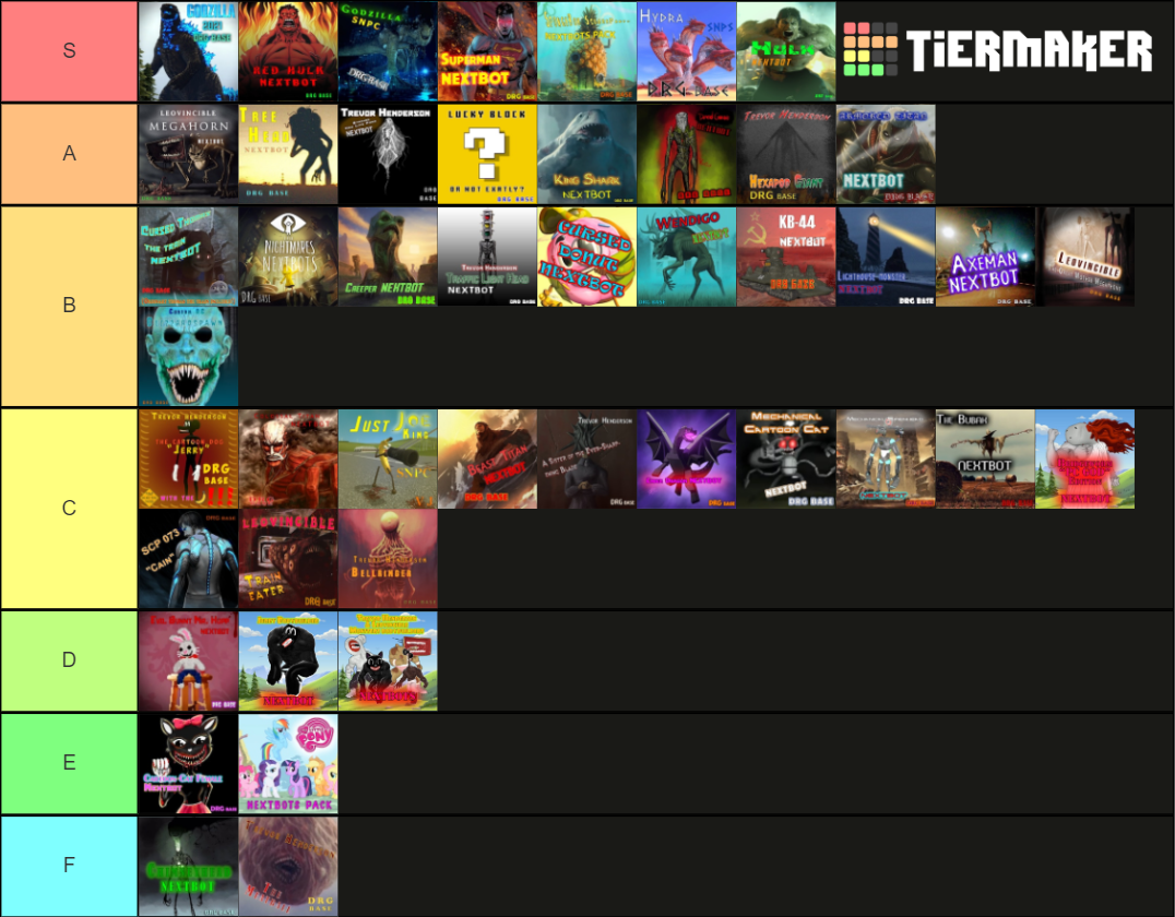 The King of Lizards GMOD NPC Tier List (Community Rankings) - TierMaker