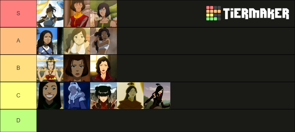 Avatar Baddies Tier List (Community Rankings) - TierMaker