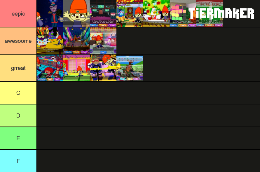 The Parappa OST Series Tier List (Community Rankings) - TierMaker