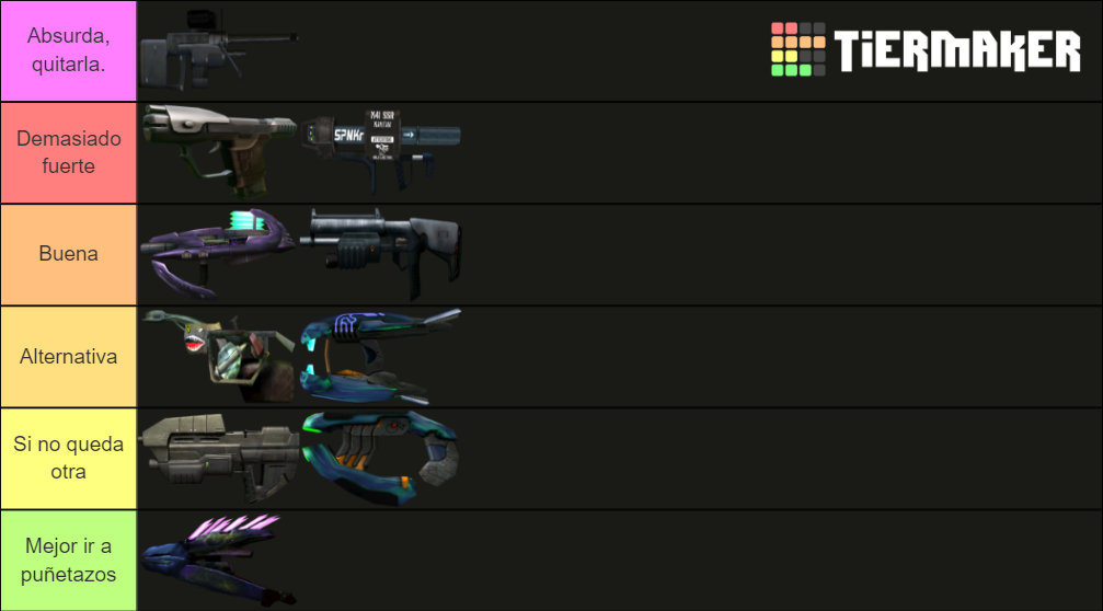 Halo CE Weapons Rank Tier List (Community Rankings) - TierMaker