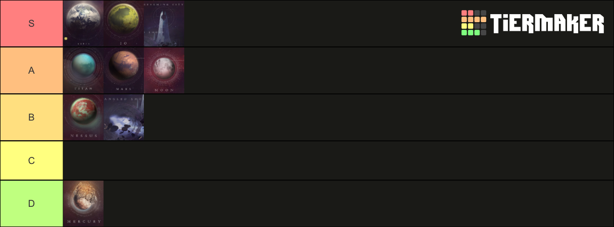 Destiny 2 Planets Tier List (Community Rankings) - TierMaker