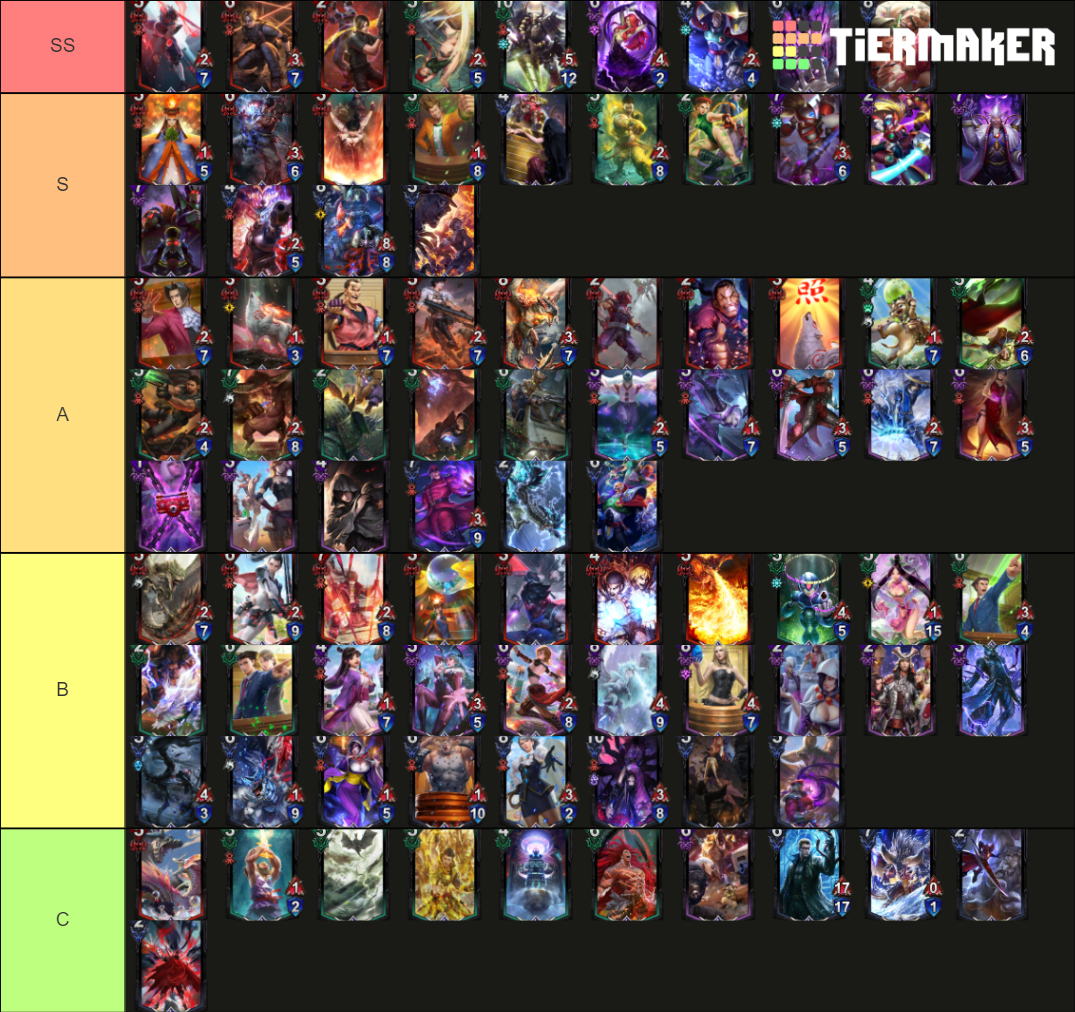 TEPPEN Legendary Card(AVP Standard*) Tier List (Community Rankings ...