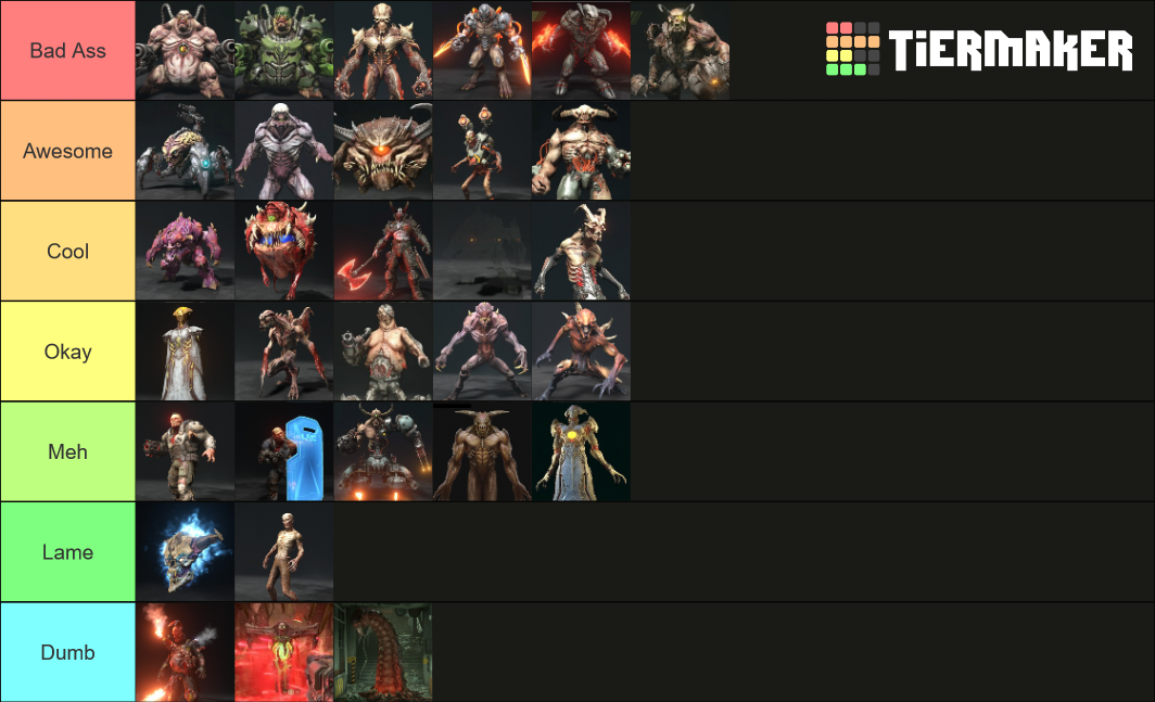 DOOM Eternal Demons Tier List (Community Rankings) - TierMaker