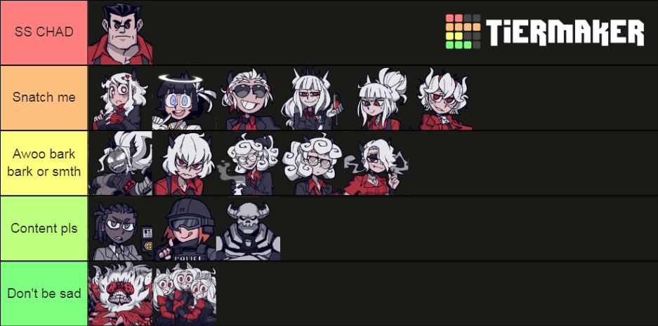 Helltaker Characters Tier List (Community Rankings) - TierMaker