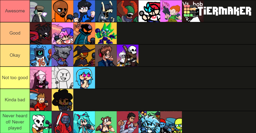 FNF Mods Tier List (Community Rankings) - TierMaker