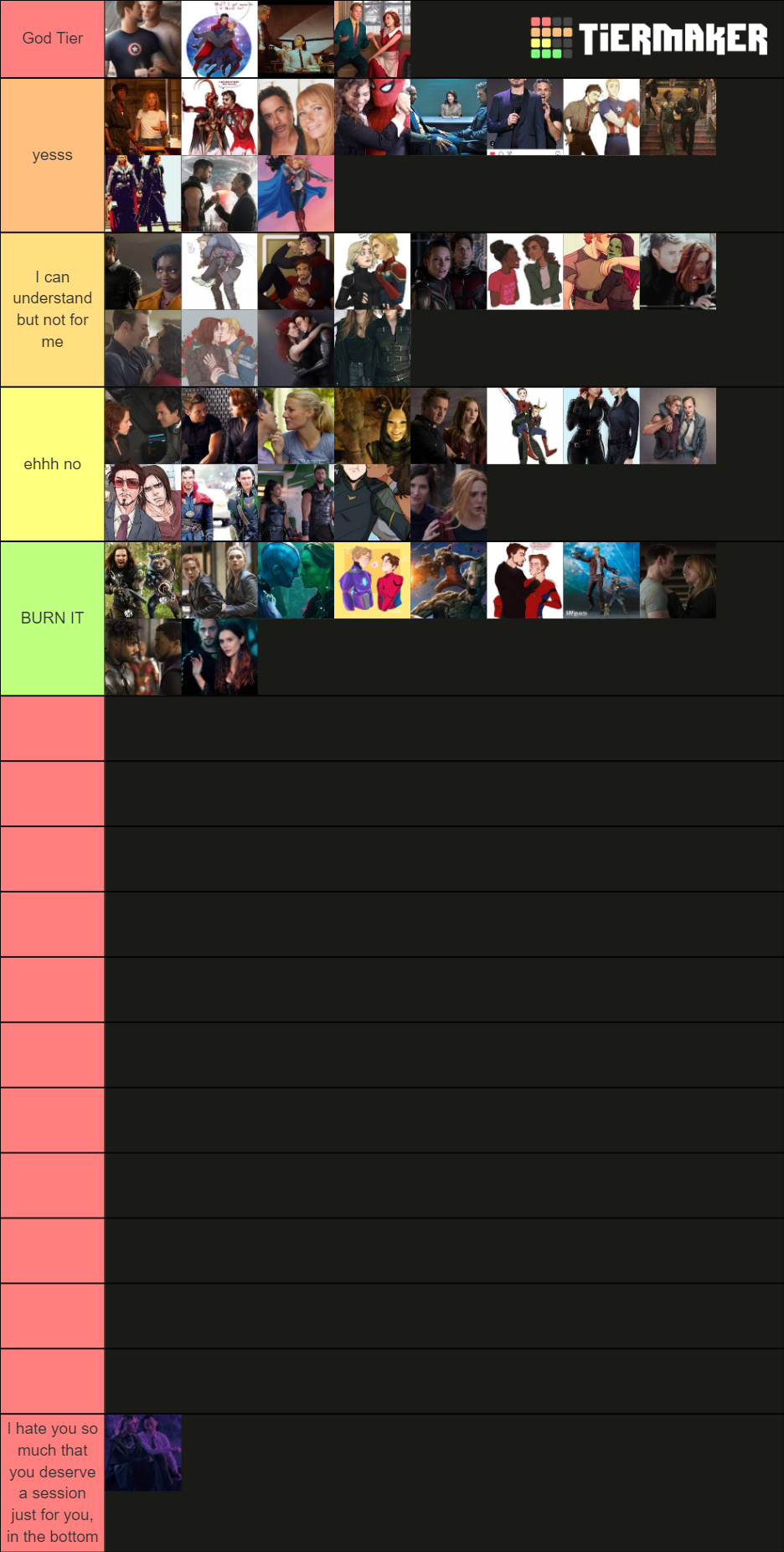 Marvel Ships Tier List (Community Rankings) - TierMaker