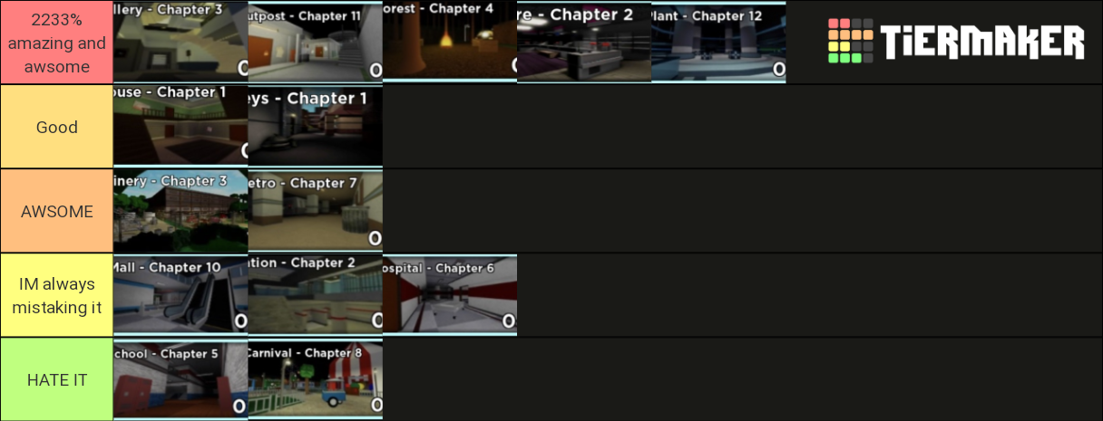 Piggy maps “Book 2 included” “Updated every map” Tier List (Community ...