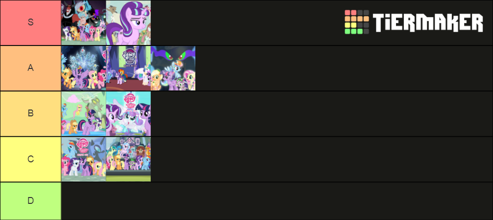 Every Season of MLP Ranked Tier List (Community Rankings) - TierMaker