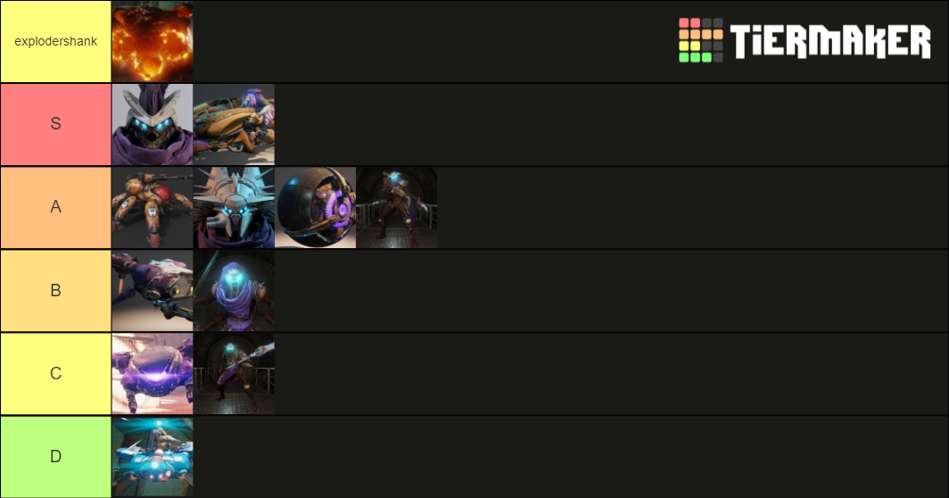Destiny 2 Enemies Tier List (Community Rankings) - TierMaker