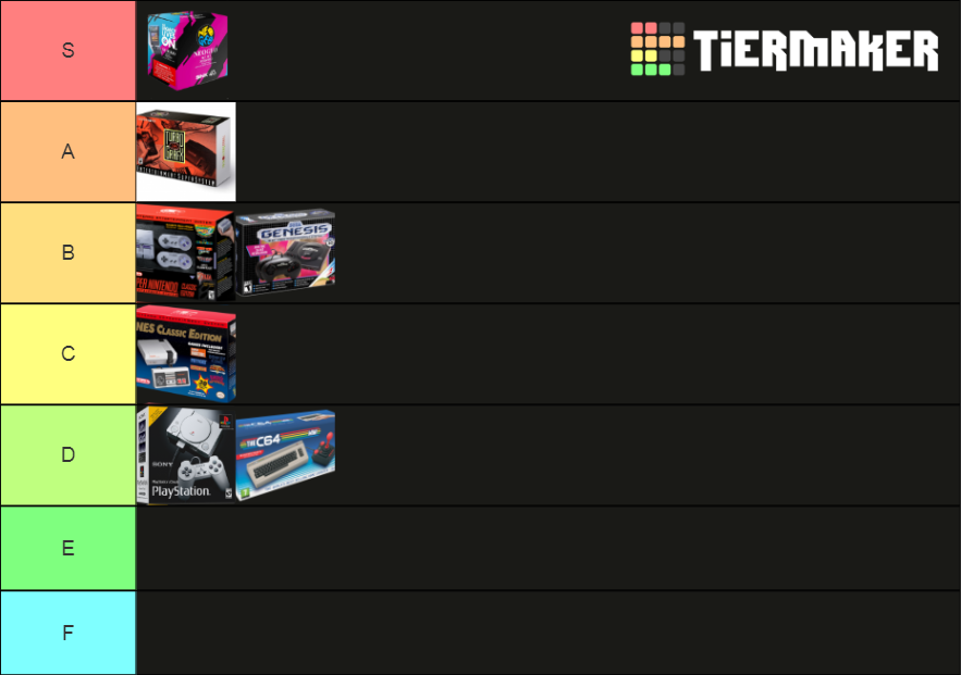 Classic Edition Mini Consoles Tier List (Community Rankings) - TierMaker