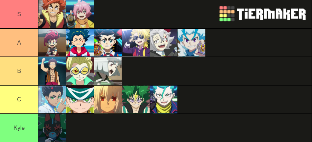 Beyblade Burst Character (DB Updated) Tier List (Community Rankings ...