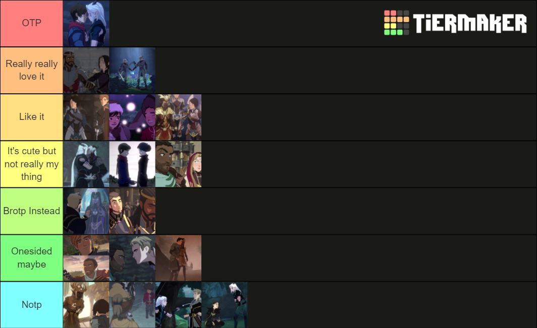 dragon prince ships Tier List (Community Rankings) - TierMaker