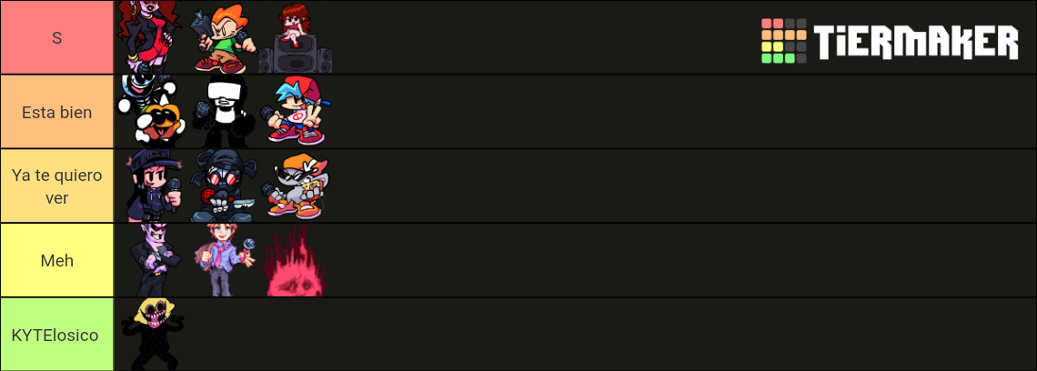 Friday Night Funkin' Characters Tier List (Community Rankings) - TierMaker