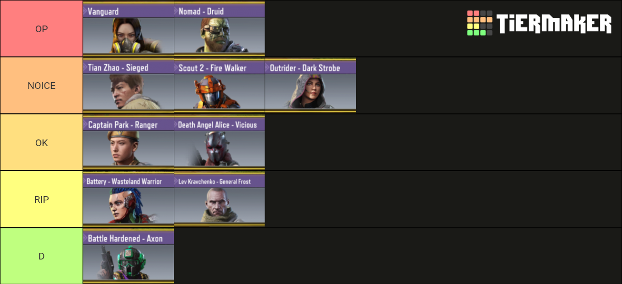 CODM Calendar Skins Tier List (Community Rankings) - TierMaker