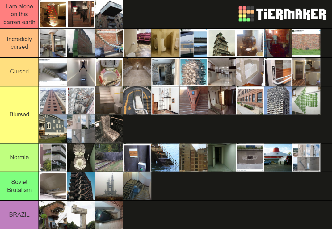 Cursed Architecture Tier List (Community Rankings) - TierMaker