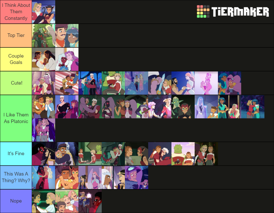 She-Ra and The Princesses of Power(2018) ships list Tier List ...