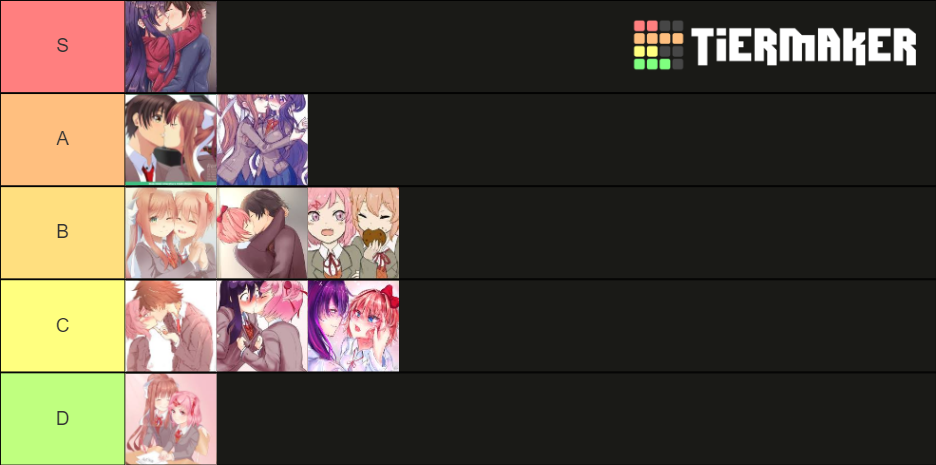 Doki Doki Literature Club ships Tier List (Community Rankings) - TierMaker