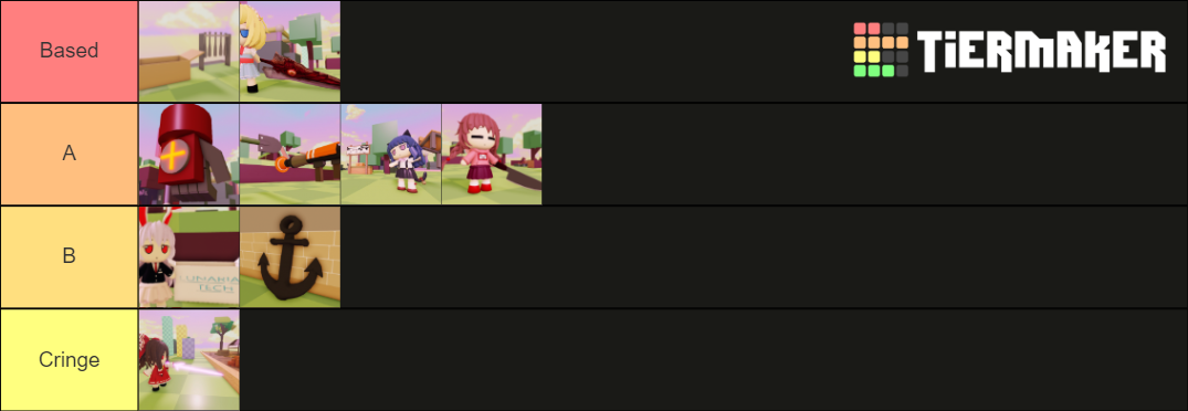 Become Fumo Weaponry Tier List (Community Rankings) - TierMaker