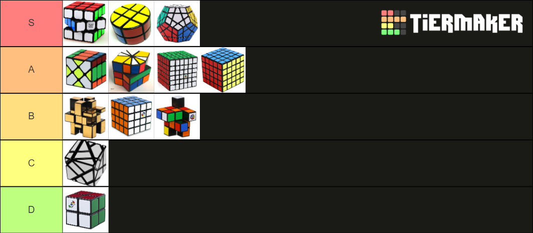 Rubik's cubes Tier List (Community Rankings) - TierMaker