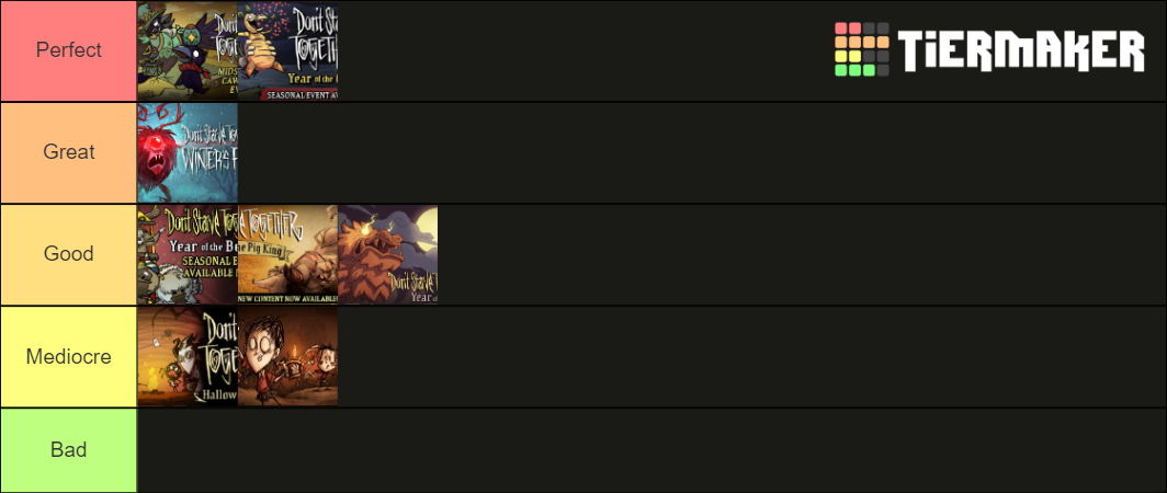 Don't Starve Together Events 2021 Tier List (Community Rankings ...