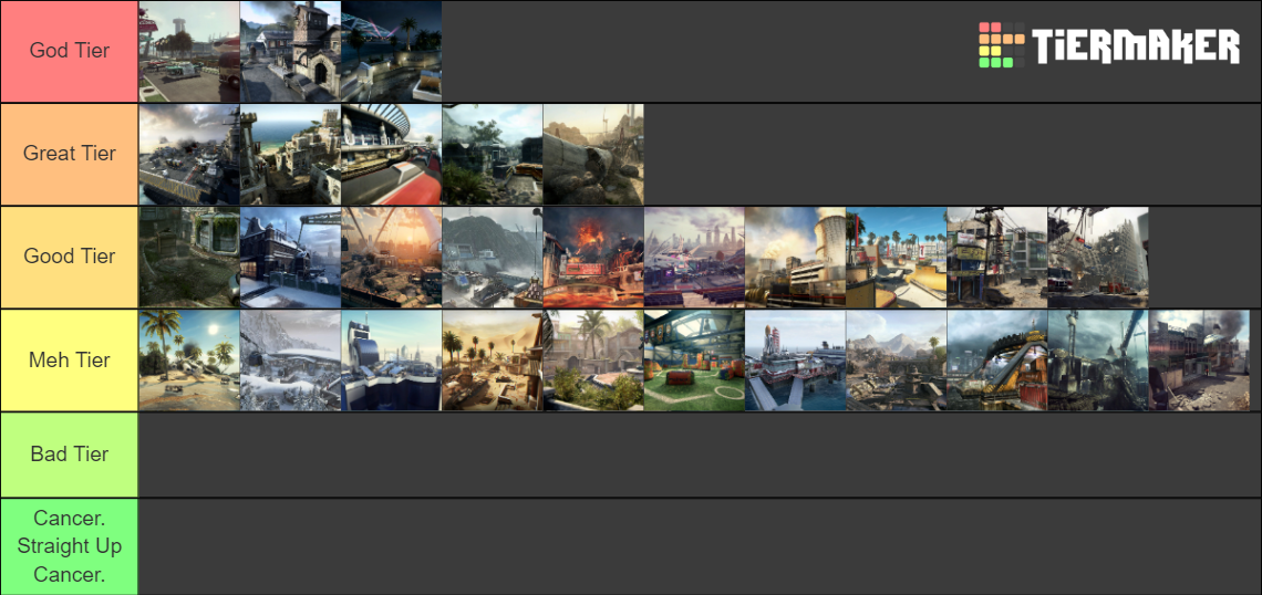 Black Ops 2 Maps Tier List (Community Rankings) - TierMaker