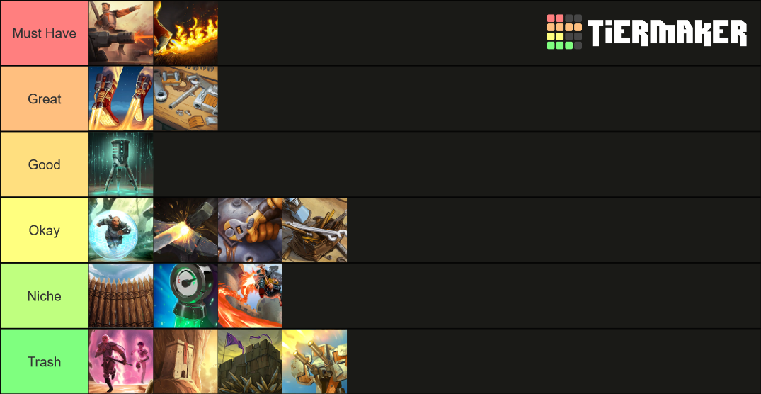 Paladins Barik Cards Tier List (Community Rankings) - TierMaker