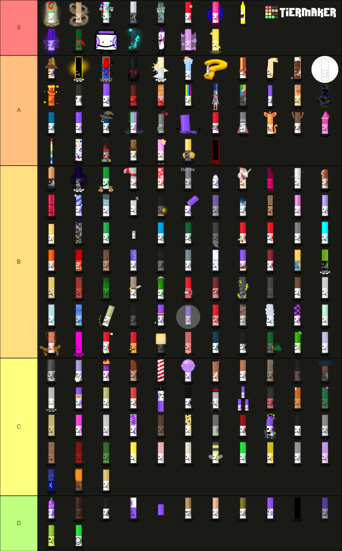All "Find The Markers" markers tierlist! Tier List (Community Rankings ...